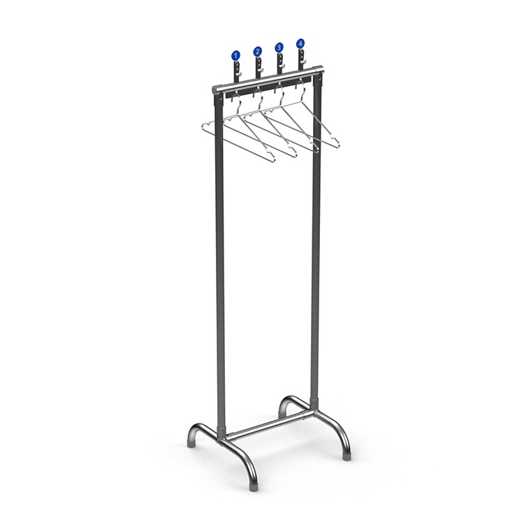304 SS Clothing Clothes Rack For Food Factory Changing Room