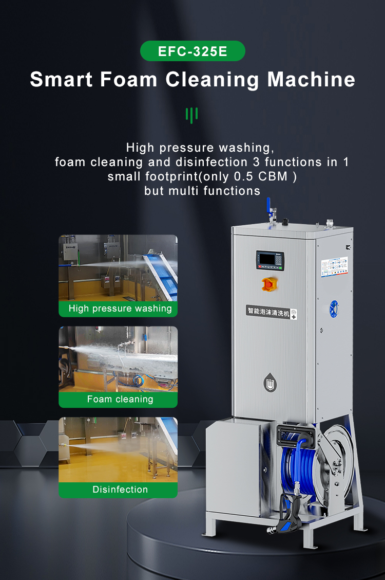 Smart Foam Cleaning Machine for Meat & Beverage Industry