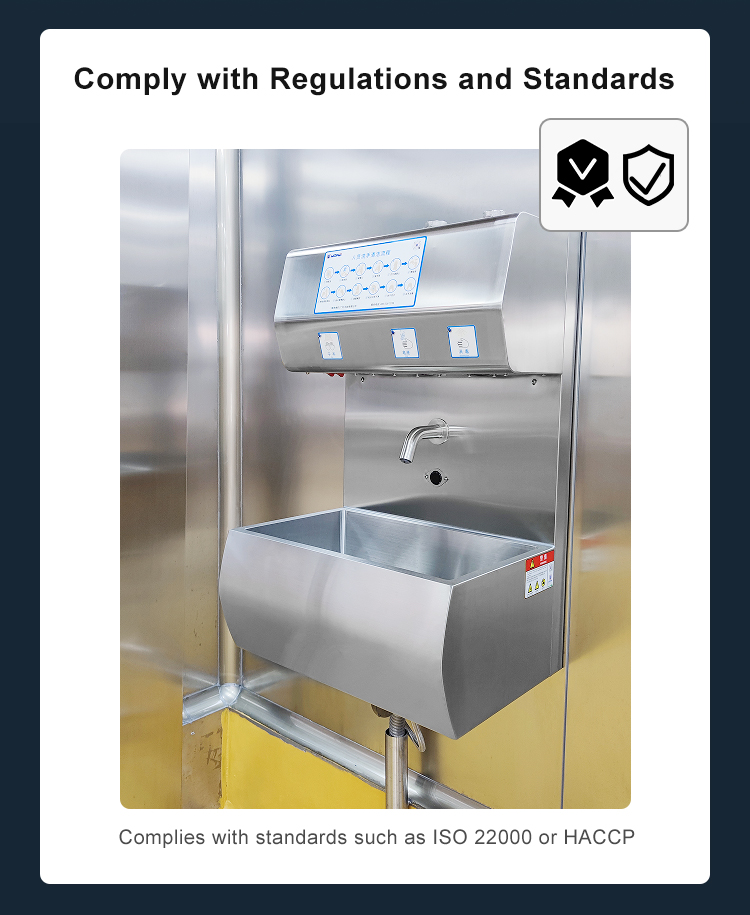 handwashing station for food industry