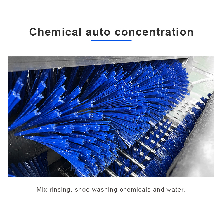 Cleaning and disinfection of shoes and boots in food factories