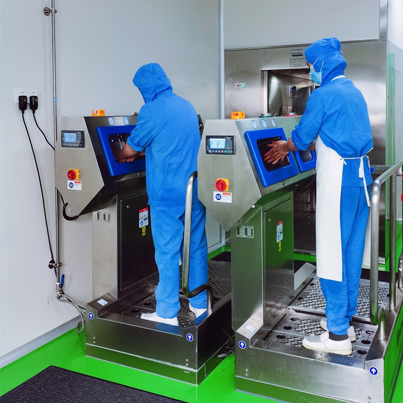 Shoe Disinfection and Hand Washing Hygiene Cleaning Station